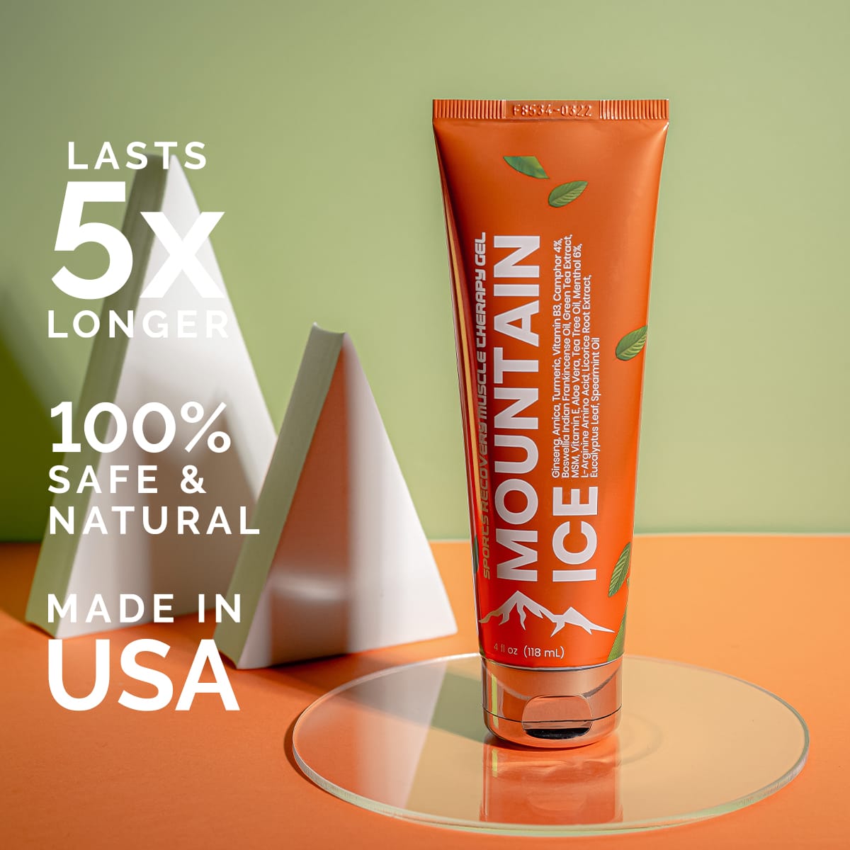Mountain Ice Muscle Therapy Gel with Natural Ingredients 4 oz ...
